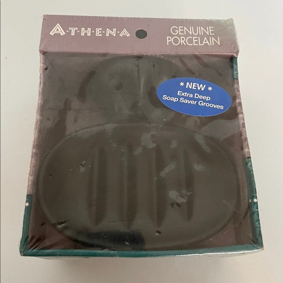 Athena | Bath | Wrought Iron Black Athena Soap Dish Genuine Porcelain ...